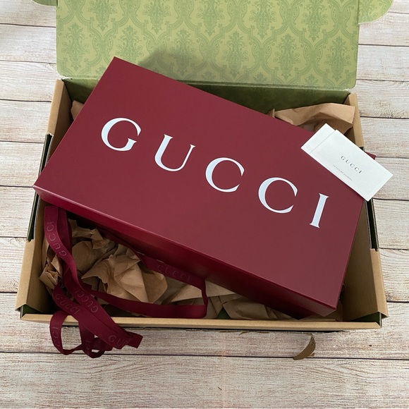 Gucci | Shoes | Gucci Empty Shoe Box In Original Shipping Box With Dust ...